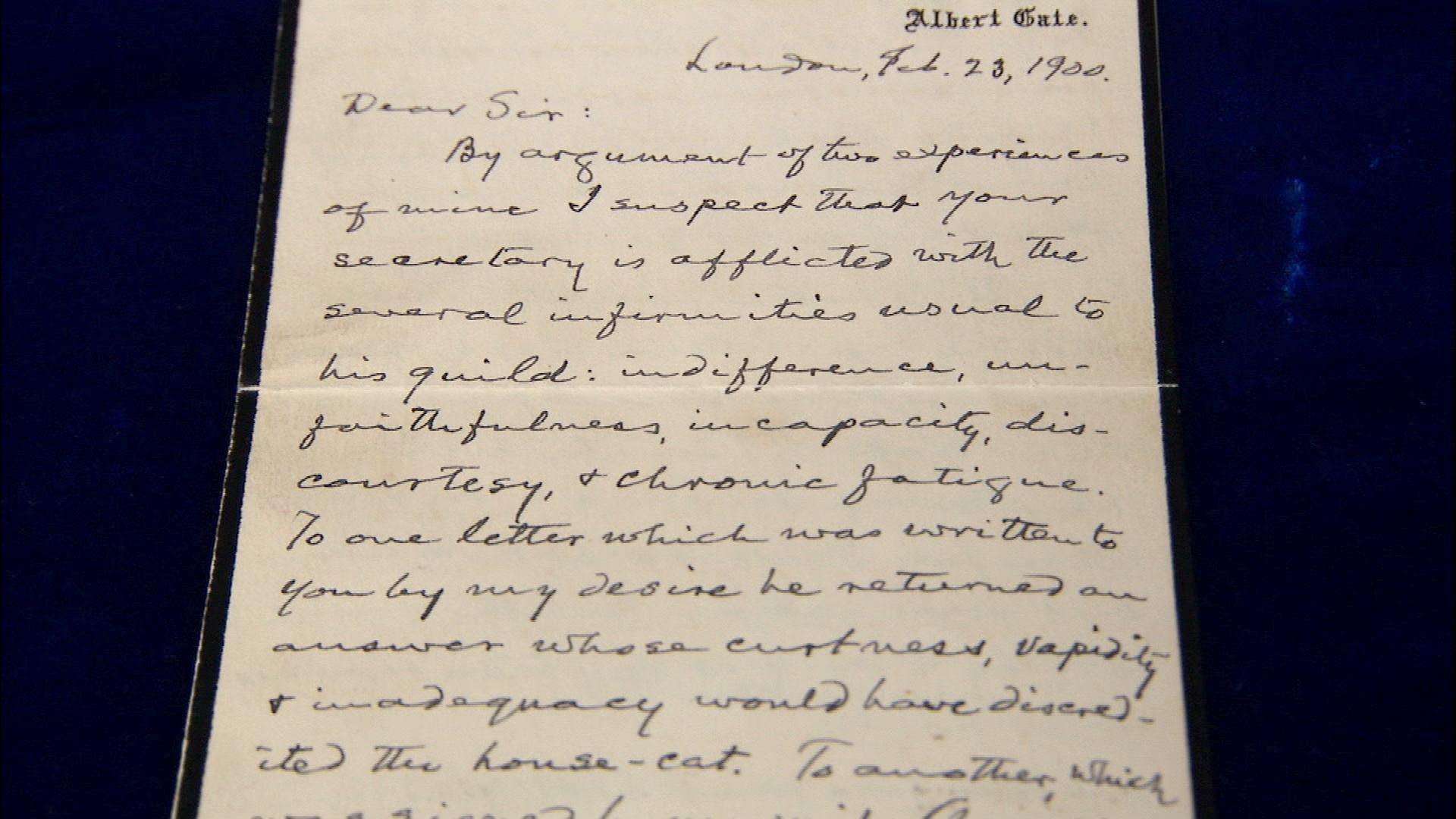 Appraisal: 1900 Mark Twain Letter | Antiques Roadshow | THIRTEEN - New ...