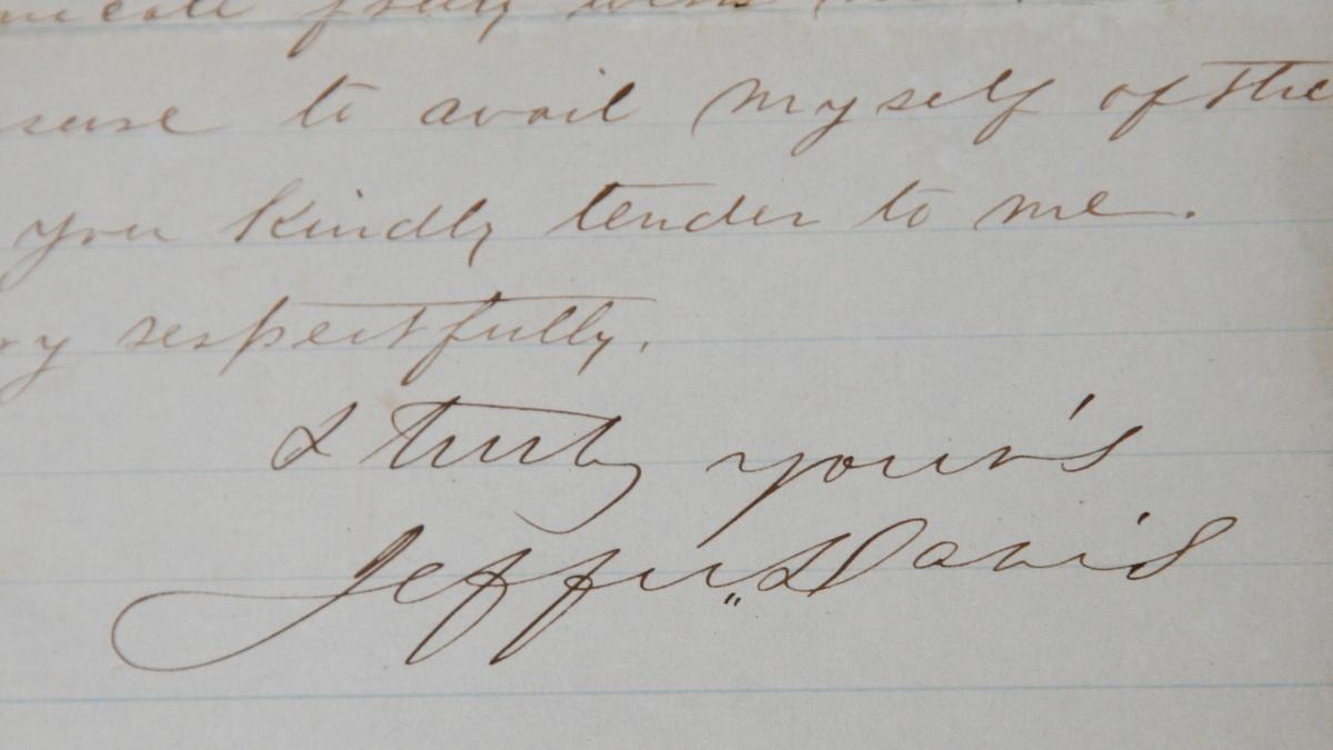 Appraisal: 1862 Jefferson Davis Letter | Antiques Roadshow | THIRTEEN ...