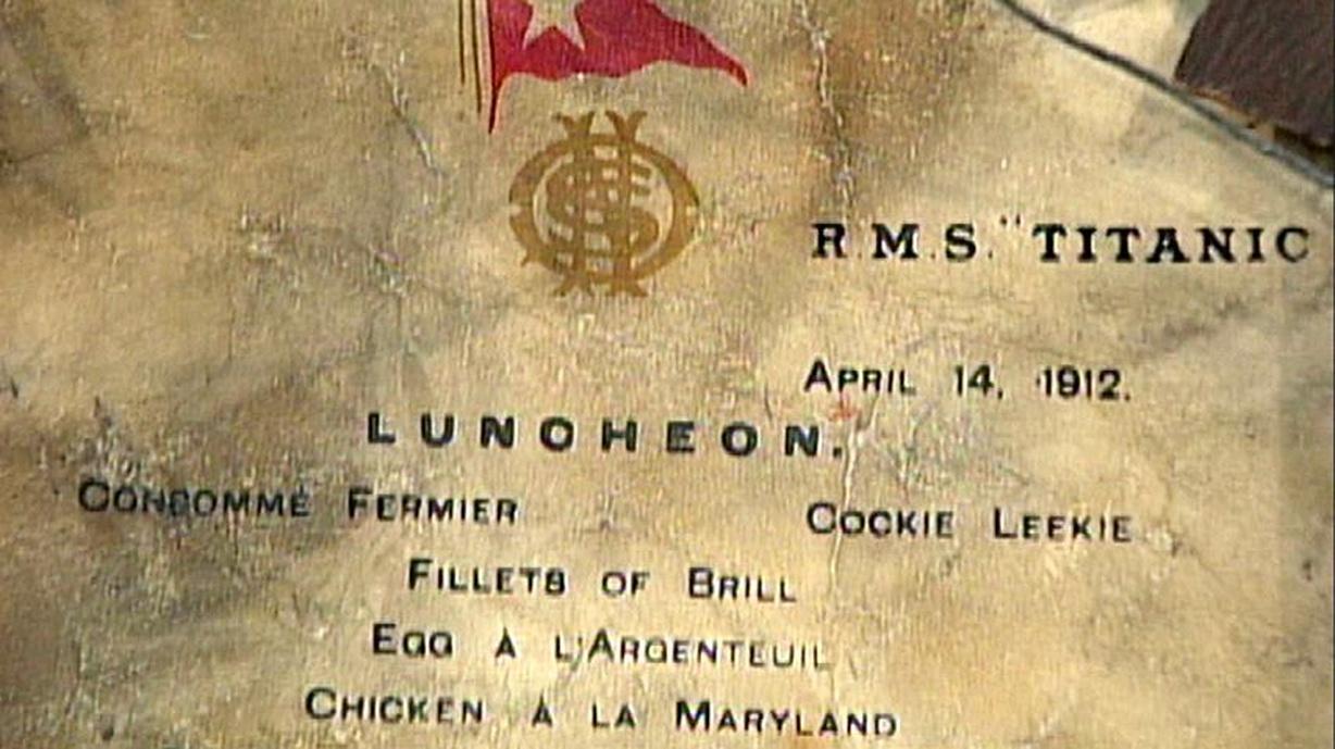 Appraisal: 1912 Titanic Luncheon Menu | Watch Antiques Roadshow on PBS ...