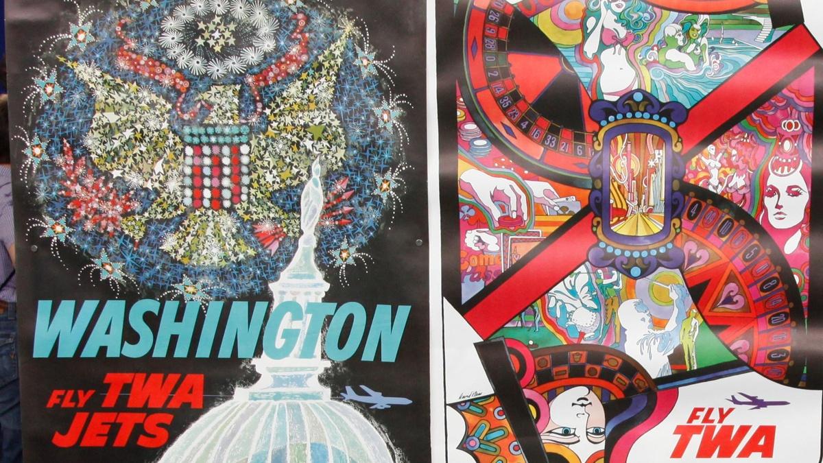 Appraisal: David Klein TWA Posters, ca. 1960 | Antiques Roadshow ...