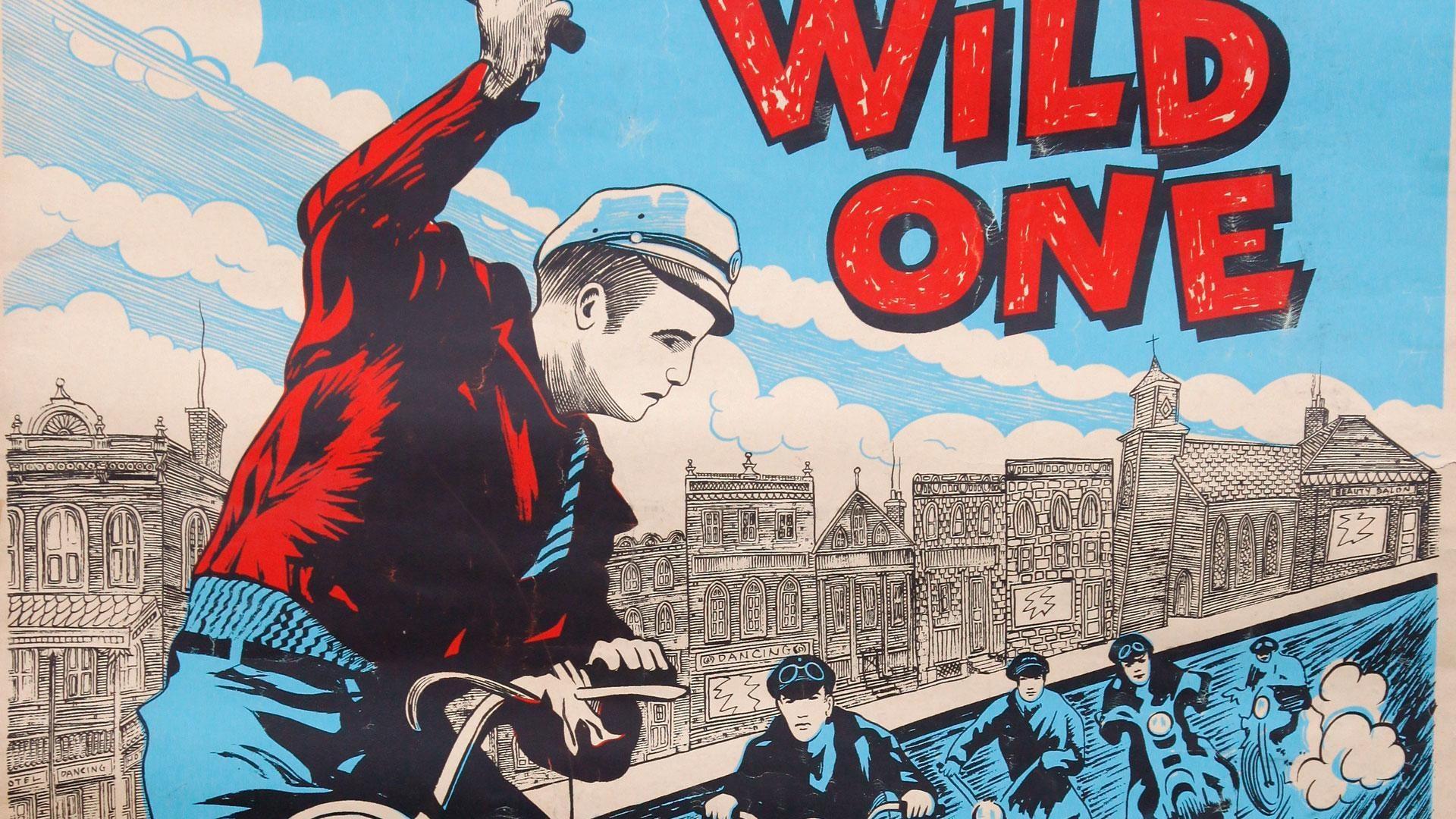 Appraisal: 1960 "The Wild One" Re-released Movie Poster | Antiques ...
