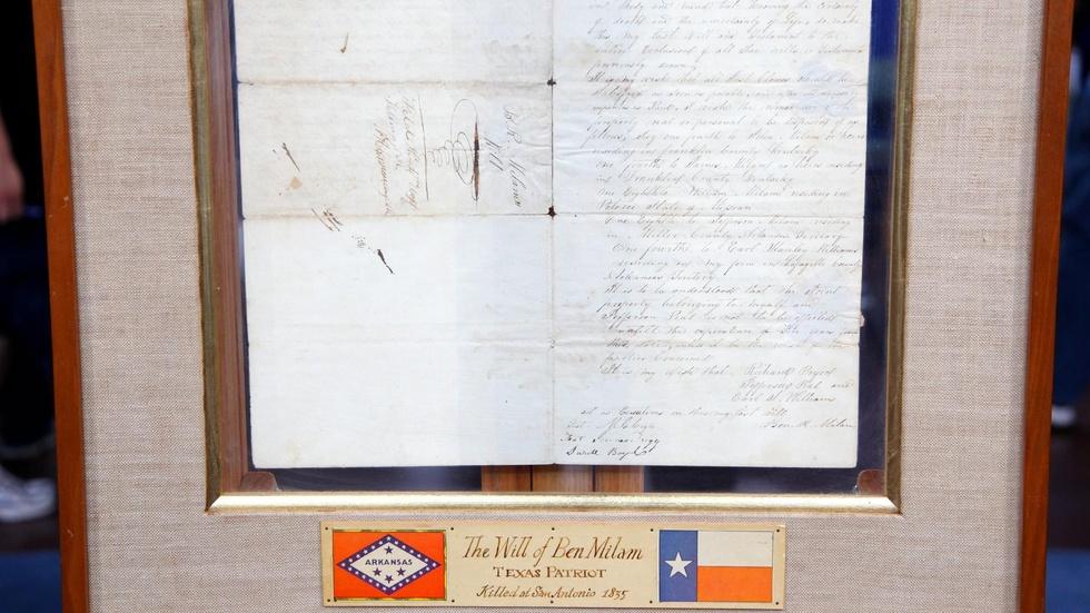 Antiques Roadshow - Appraisal: 1834 Ben Rush Milam Signed Manuscript ...