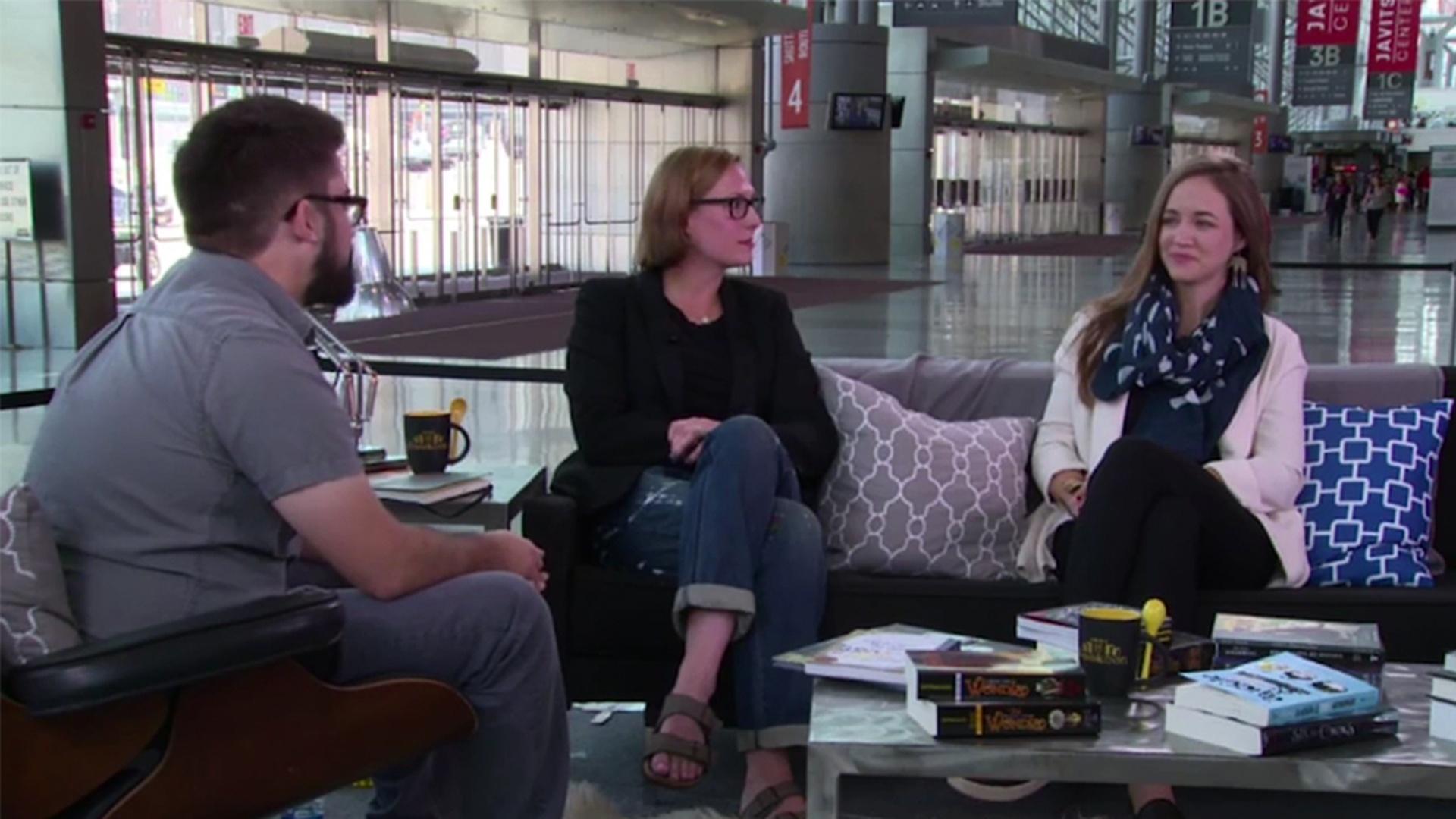 Austin Kleon, Jessica Hagy, and Elle Luna at BookCon 2015 | PBS Books ...
