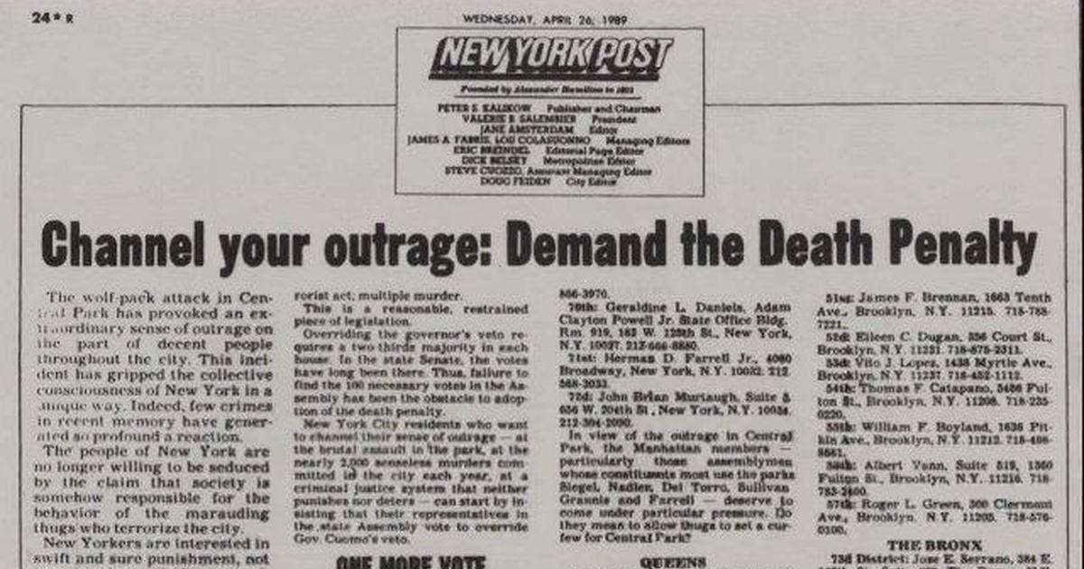 Central Park Five | Death Penalty | PBS