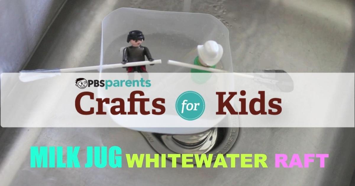 Crafts for Kids | Milk Jug Whitewater Raft | Season 1 | Episode 47 | PBS