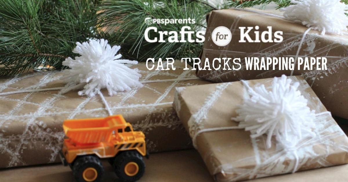 Crafts for Kids | Car Tracks Wrapping Paper | Season 1 | Episode 75 | PBS