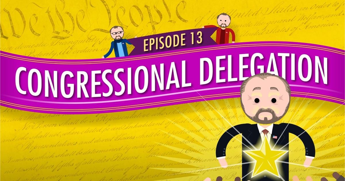 Crash Course Government and Politics | Congressional Delegation: Crash ...