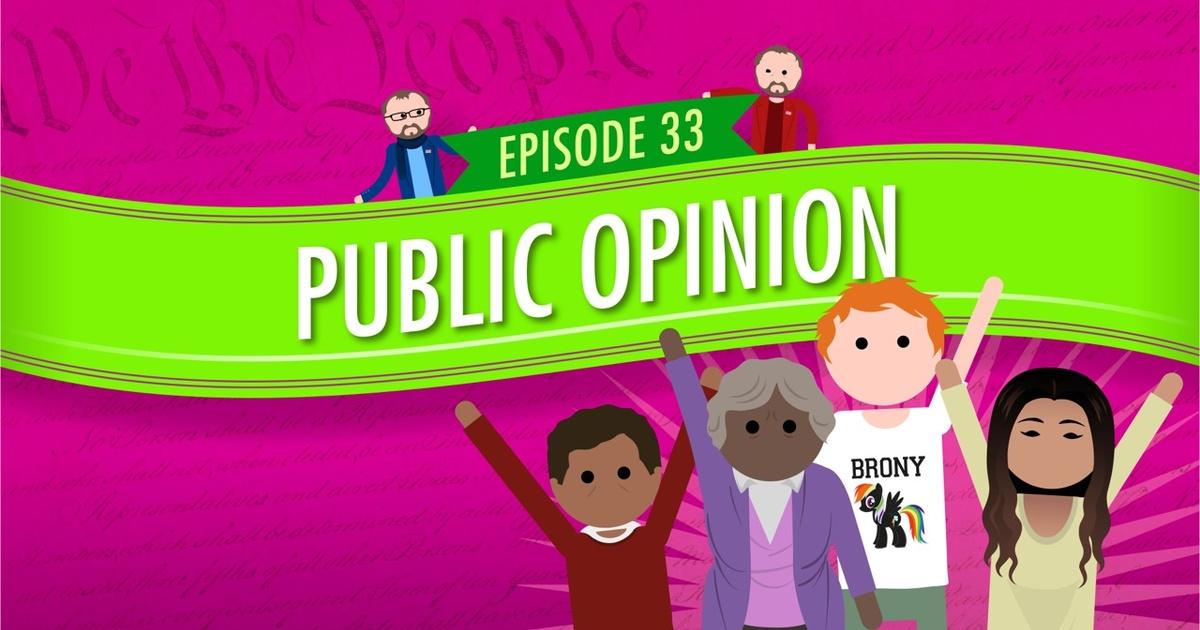 Crash Course Government and Politics | Public Opinion: Crash Course ...
