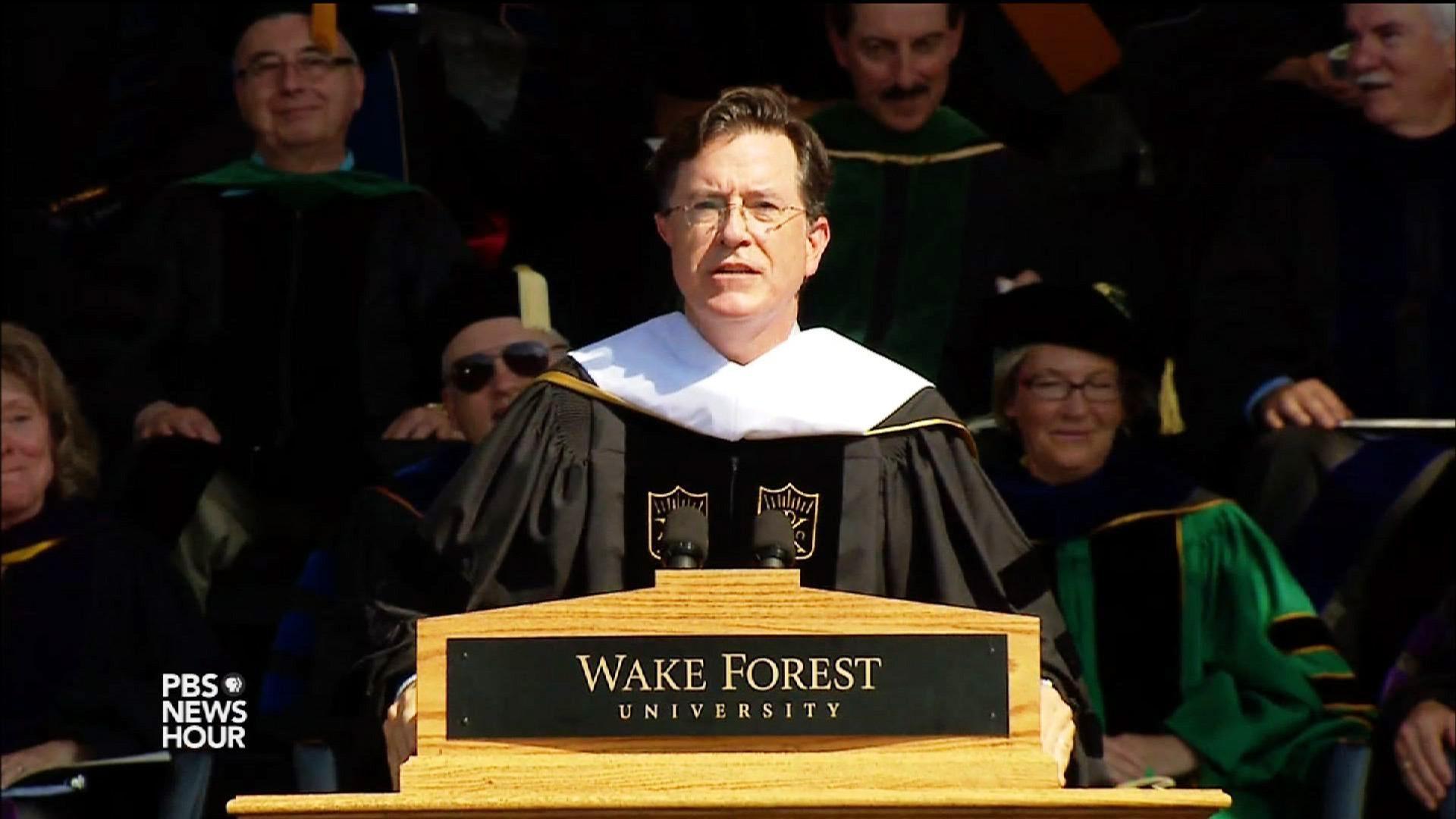 Famous commencement speakers crack jokes at graduation | PBS NewsHour ...
