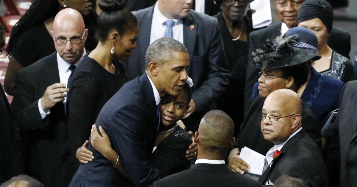 PBS News Hour | Obama: Out of tragic killing of Rev. Pinckney, we find ...