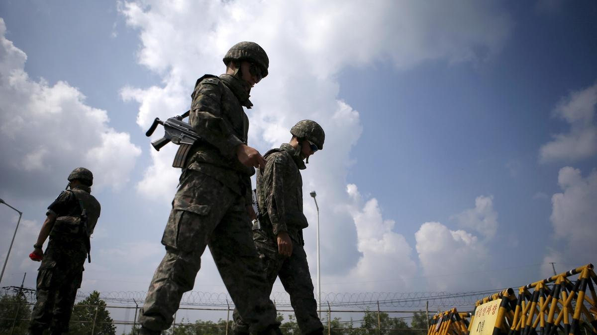 North and South Korea hold talks amid military standoff | PBS NewsHour ...