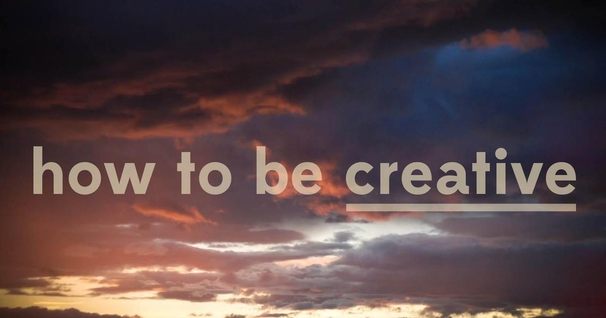 Off Book | How To Be Creative | PBS