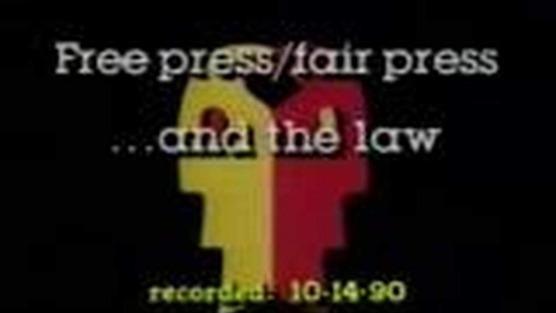 Free Press, Fair Press | The Open Mind | NJ PBS