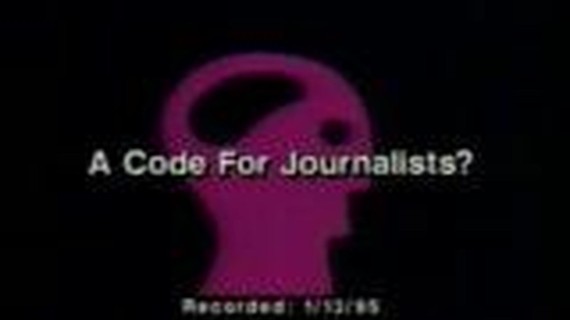 A Code For Journalists | The Open Mind | NJ PBS
