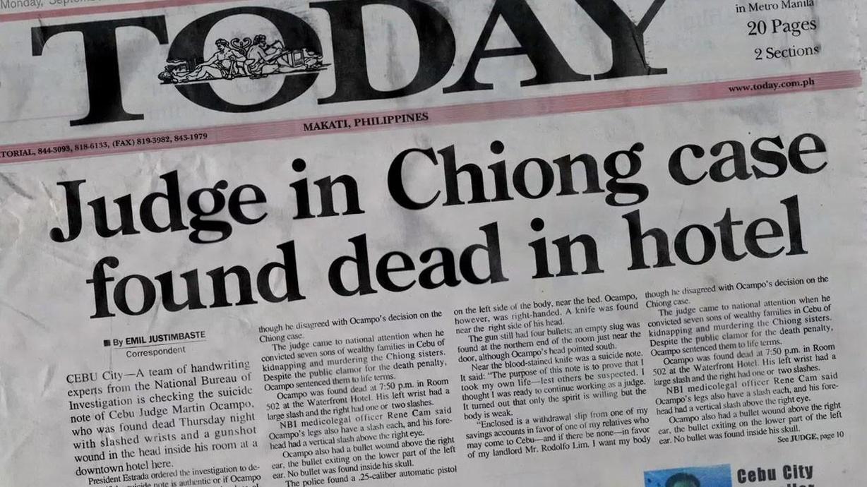 Give Up Tomorrow: Judge Ocampo Found Dead | Watch on PBS Wisconsin