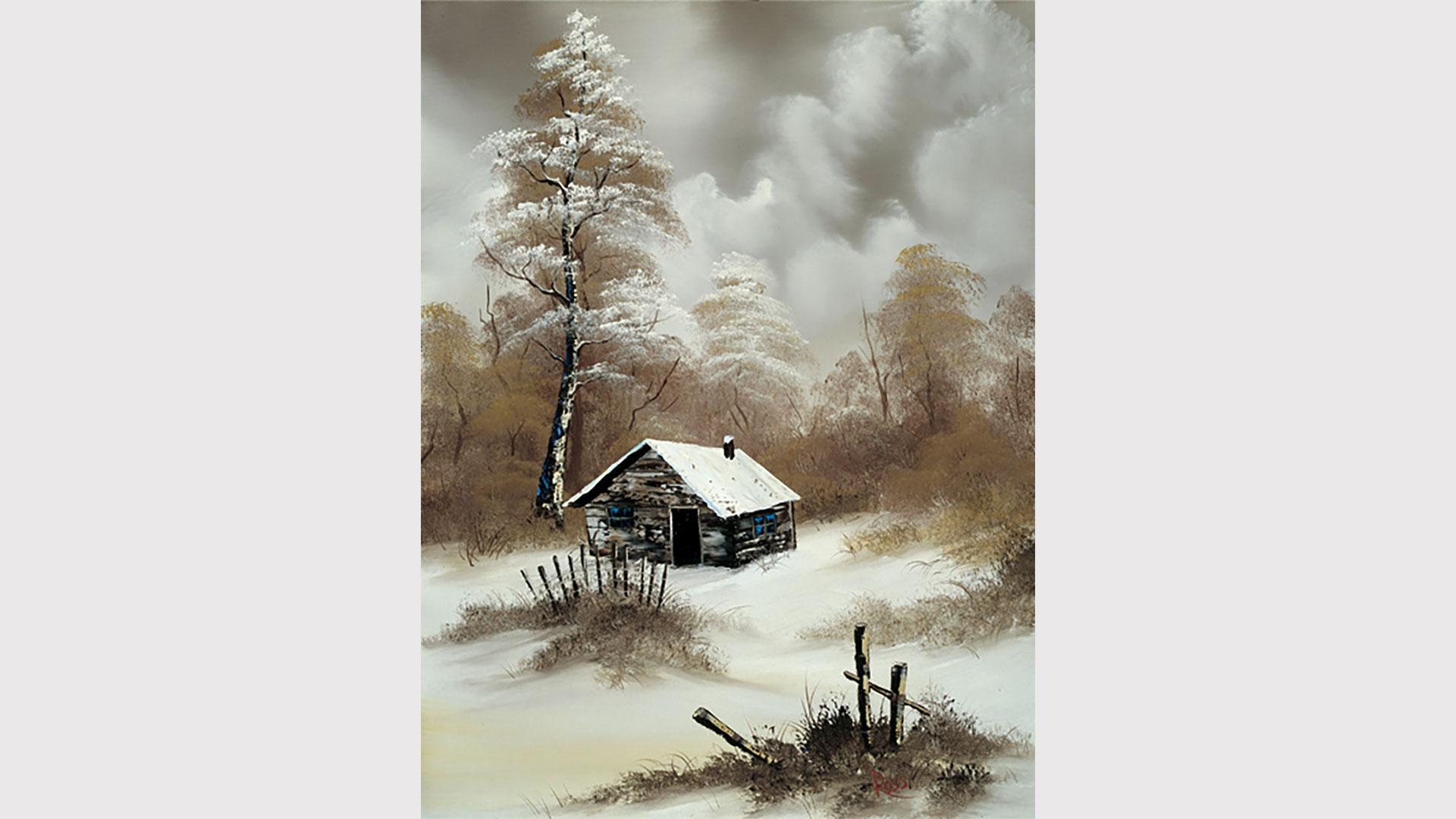 Winter Cabin | The Best of the Joy of Painting with Bob Ross | THIRTEEN ...