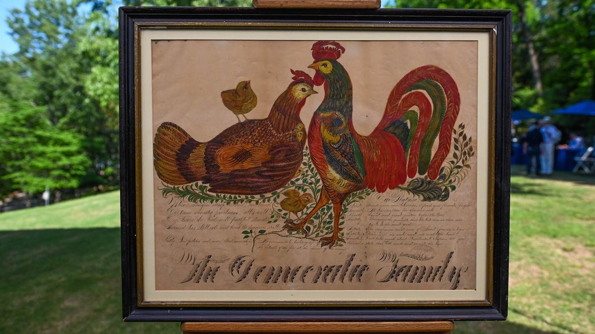 Appraisal: 1884 Grover Cleveland Campaign Spencerian Drawing | Antiques Roadshow | THIRTEEN ...