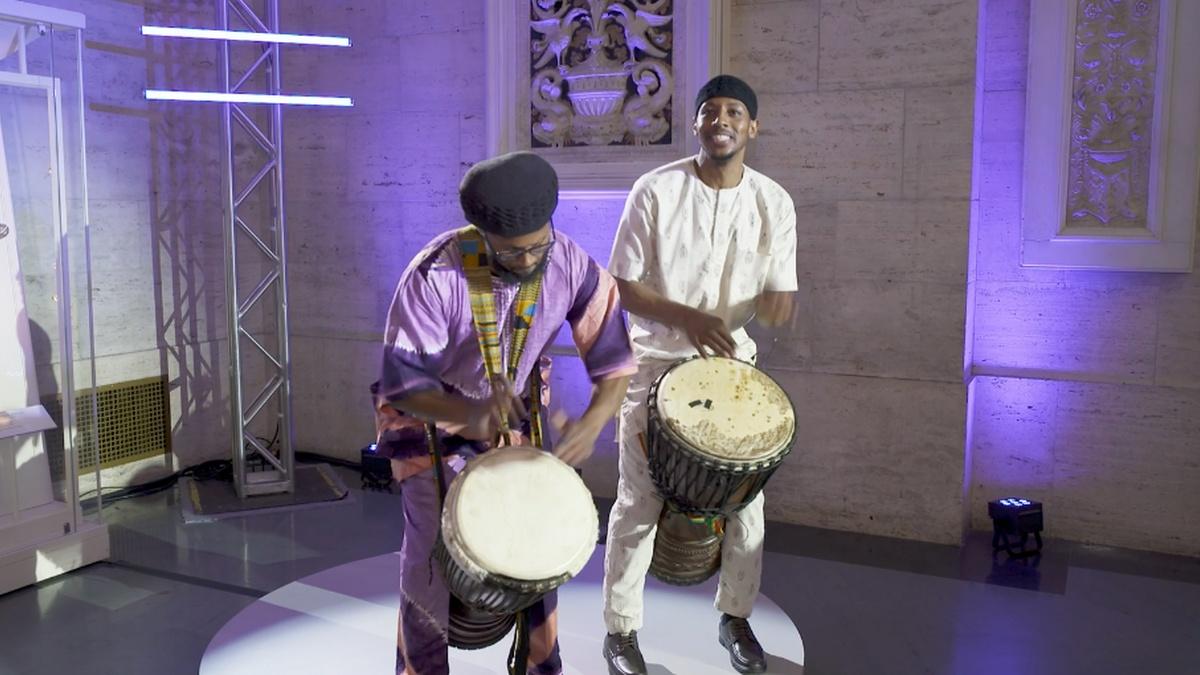Chi Amen-Ra and Marwen Amen-Ra - Djembe Drummers | Kresge at 100 ...