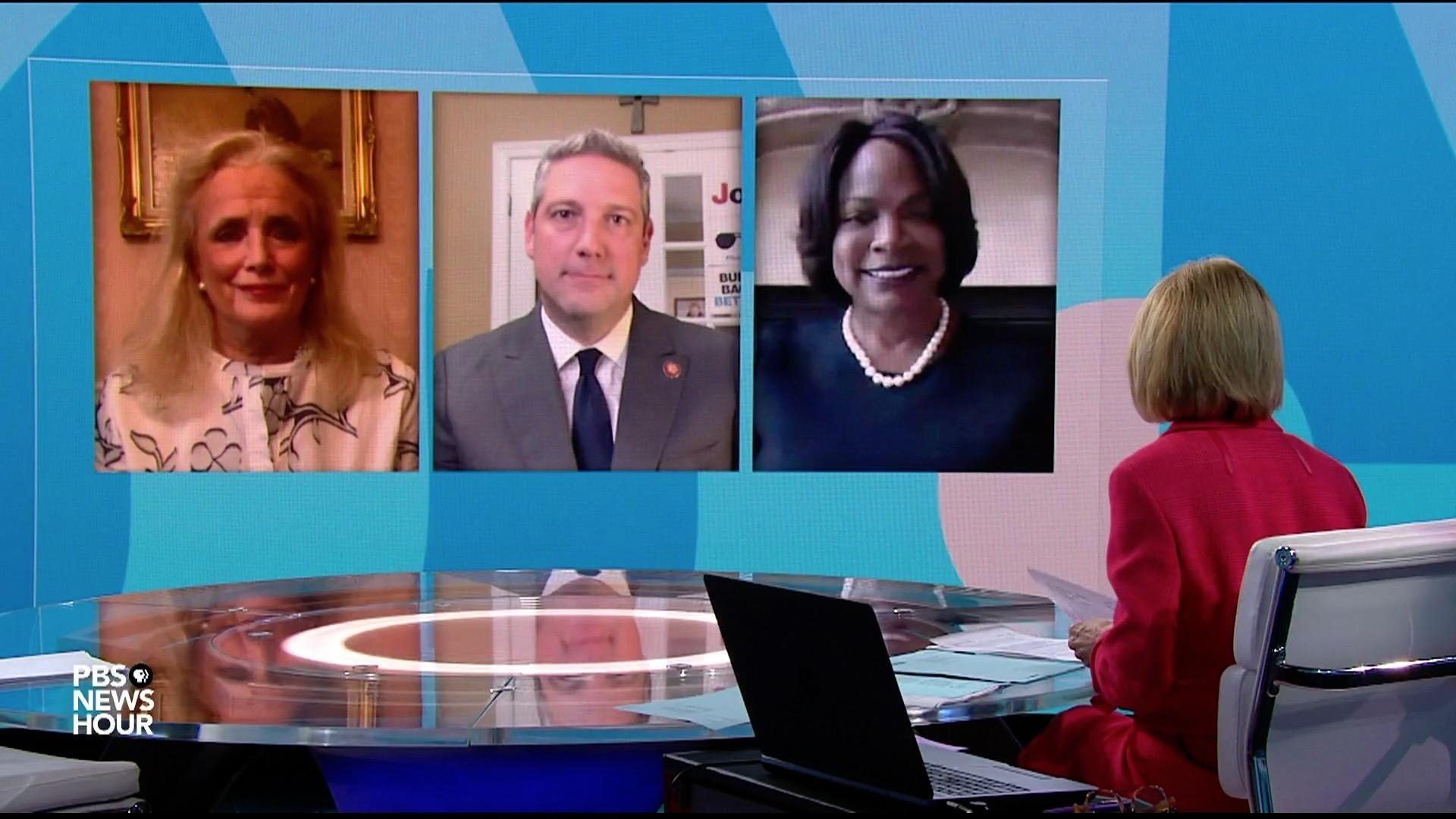 PBS News Hour - Reps. Demings, Dingell and Ryan on their battleground ...
