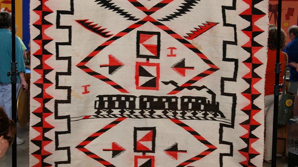 Appraisal: Navajo Transitional Pictorial Weaving, ca. 1890 | Watch ...