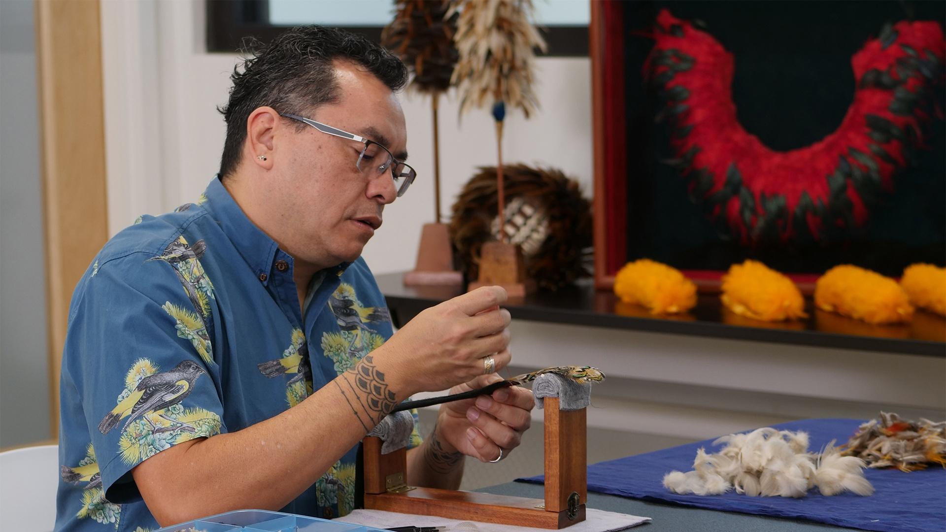 Hawaiian fiber practices and feather work | Craft in America | ALL ARTS