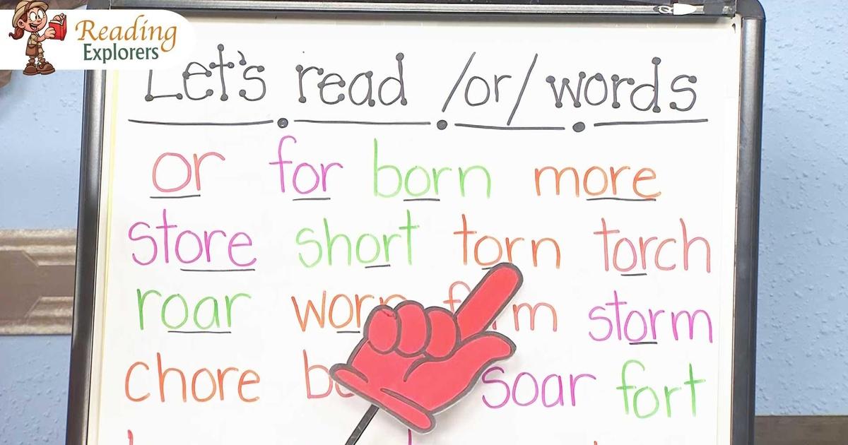 Reading Explorers | 1-346: Words with 'oar' 'ore' and 'or' | Season 3 ...