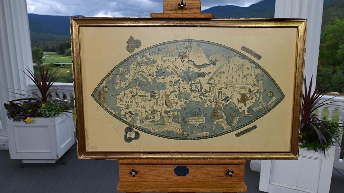 Appraisal: 1912 Stevenson Facsimile of 1497 Genoese Map | Antiques ...