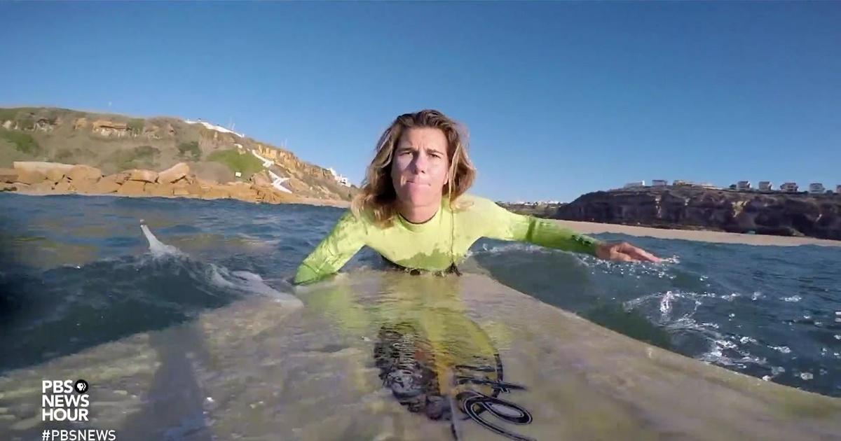 PBS NewsHour | Big waves help this female surfer overcome her biggest ...