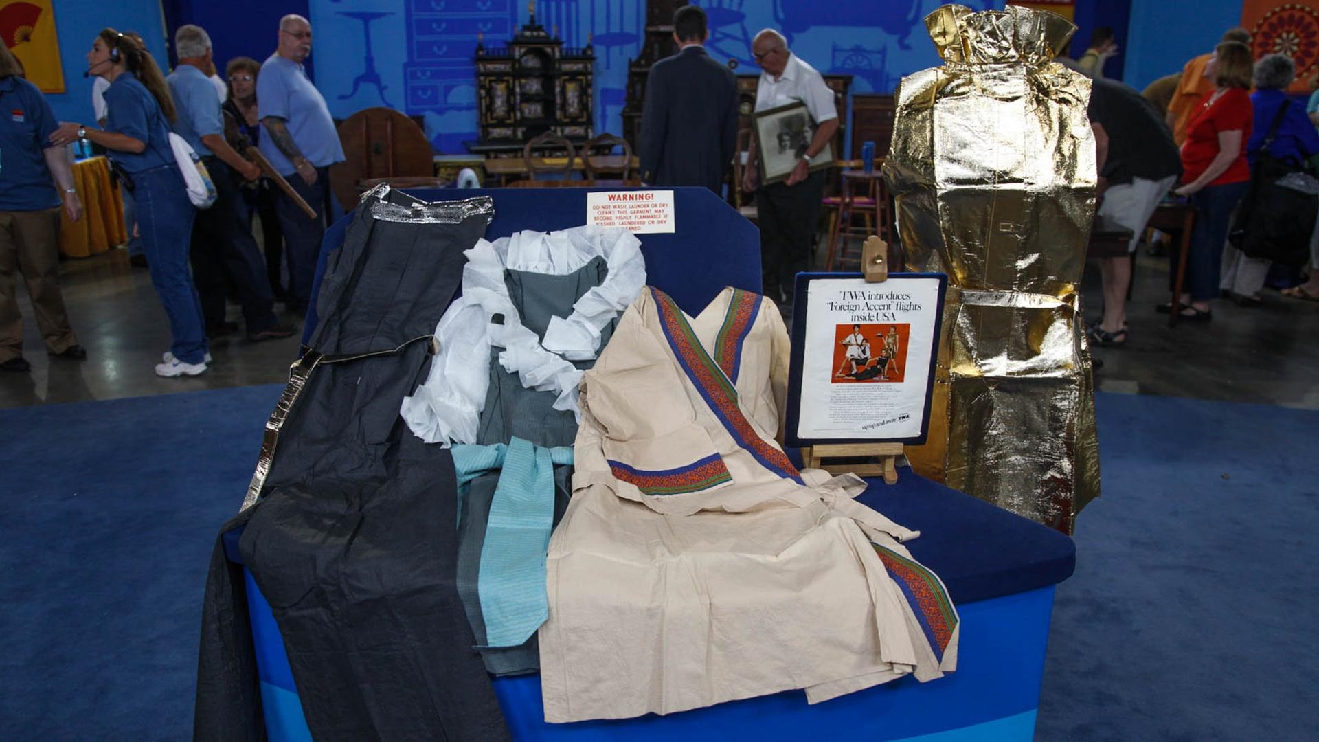Appraisal: 1968 TWA Foreign Accent Paper Uniforms | Antiques Roadshow ...