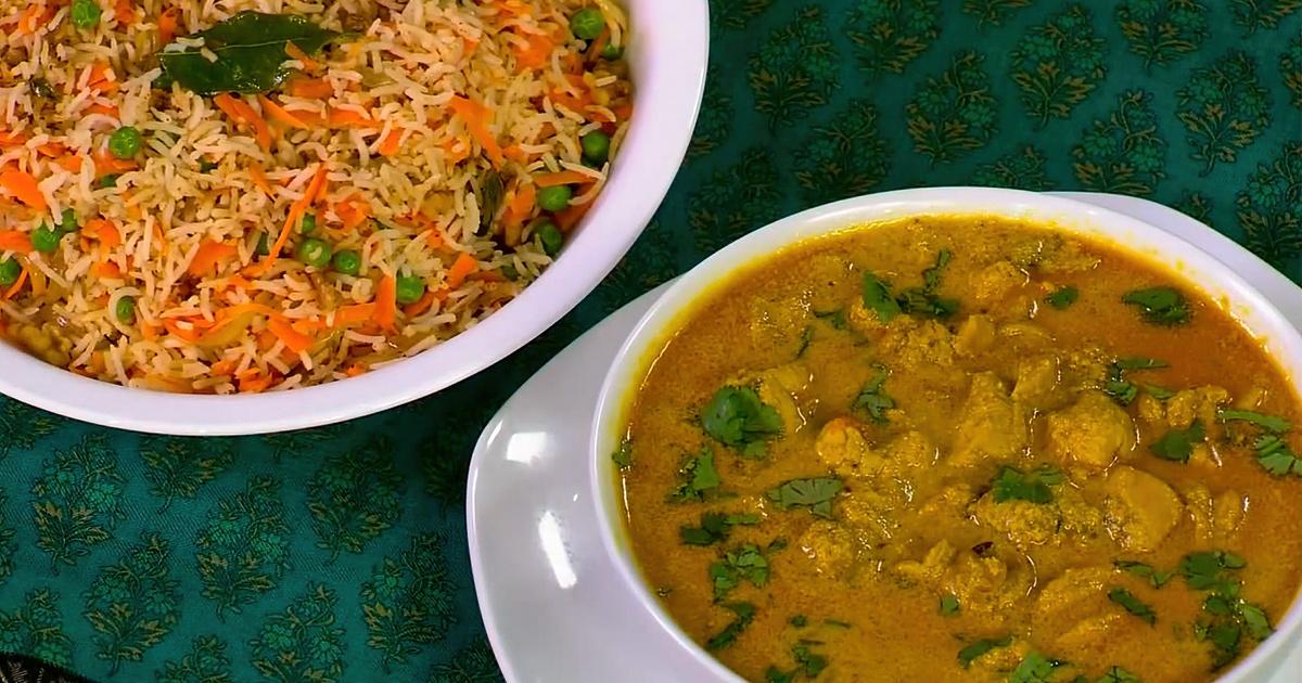 Healthful Indian Flavors with Alamelu | Carrot and Peas Pilaf Rice with ...