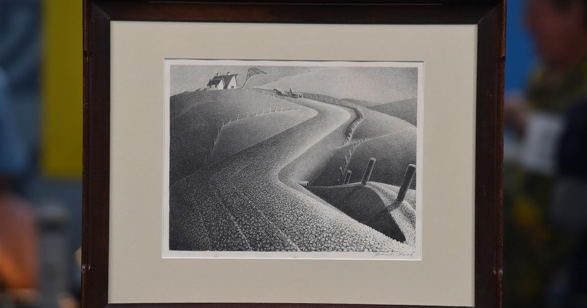 Antiques Roadshow | Appraisal: 1941 Grant Wood "March" Lithograph ...