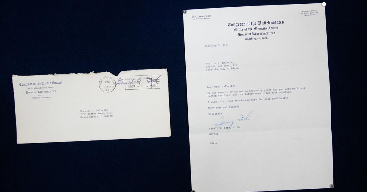 Antiques Roadshow | Appraisal: 1967 Gerald Ford Letter with Envelope ...