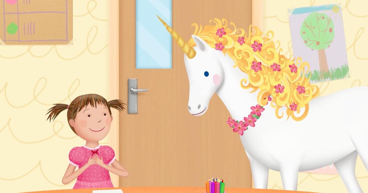 Pinkalicious & Peterrific | Draw A Unicorn (Without The Horn!) | Season ...