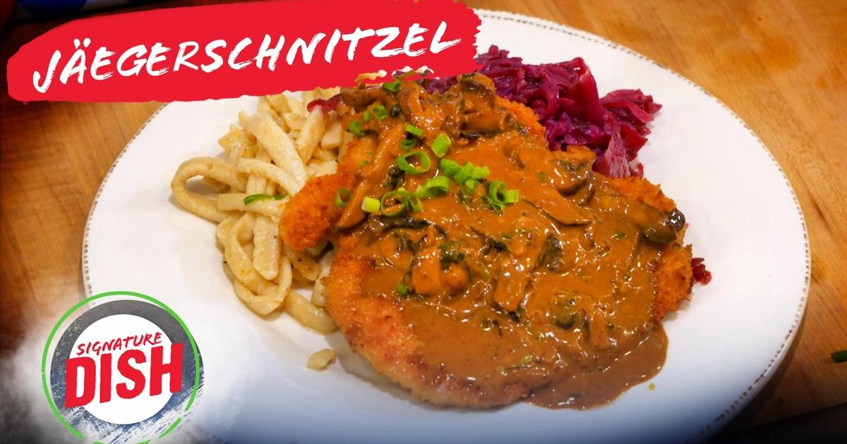 Signature Dish | See How Authentic Jägerschnitzel is Made at Old Stein ...