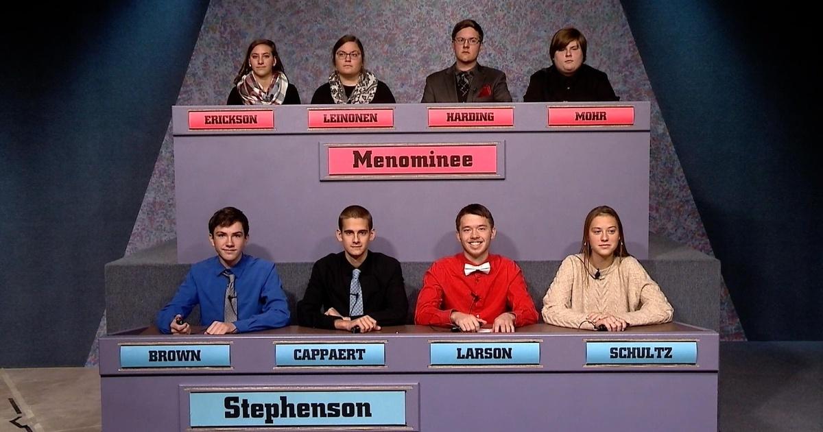 High School Bowl | 4214: Menominee vs Stephenson | Season 42 | Episode ...