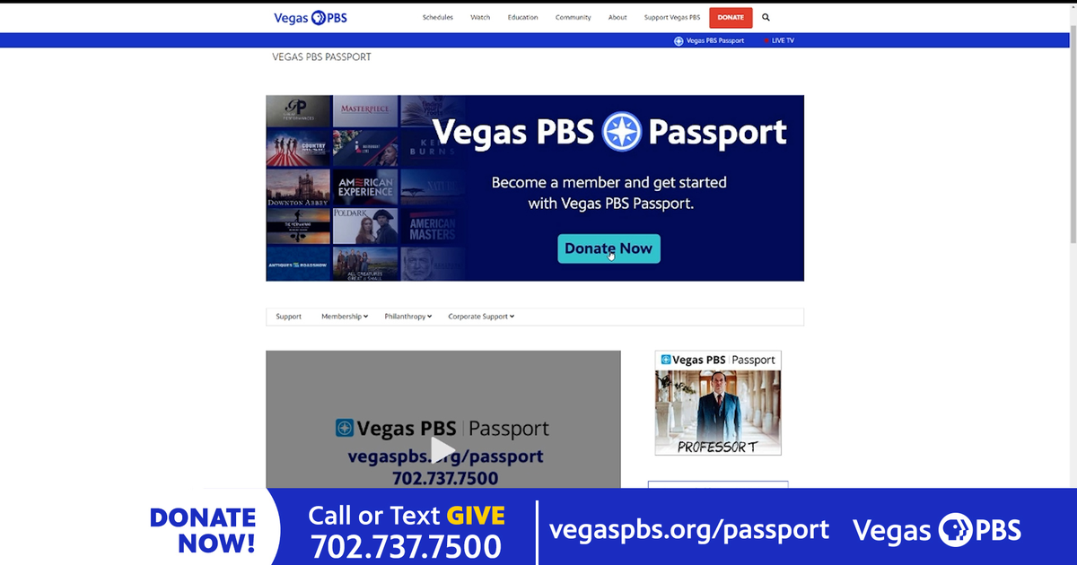 Vegas PBS | How to Access Vegas PBS Passport | PBS